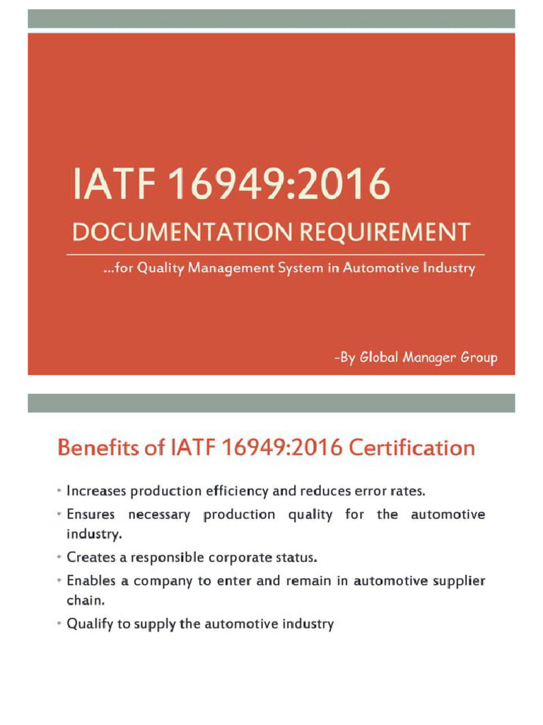 Iatf 16949 2016 | PDF