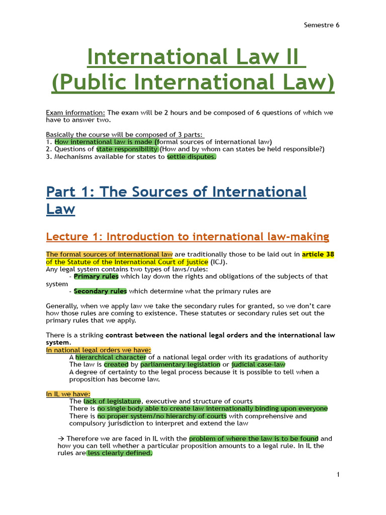 Private Law | PDF | Treaty | Ratification