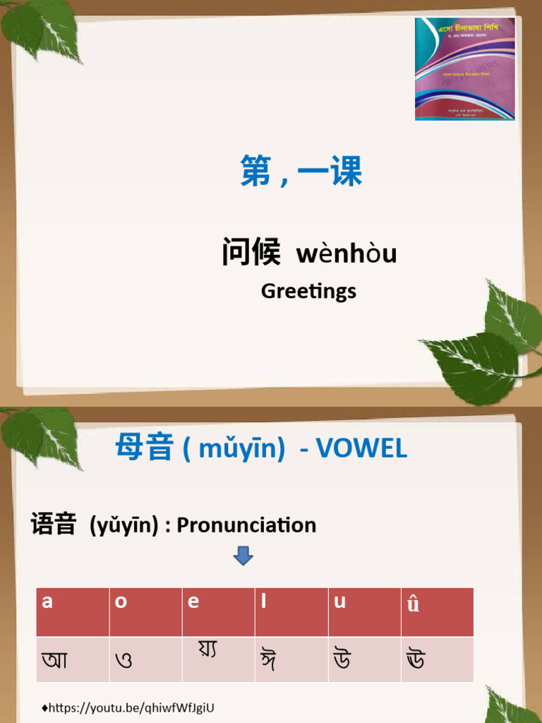 Chinese Greetings & Pronunciation Guide | PDF