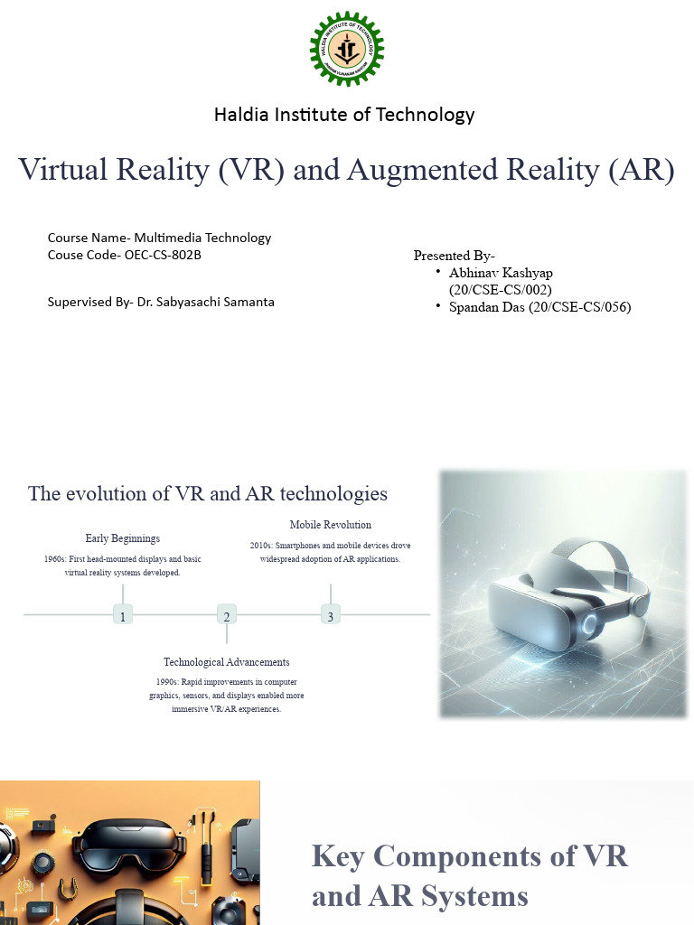 OEC CS 802B Multimedia Technology | PDF | Virtual Reality | Augmented ...