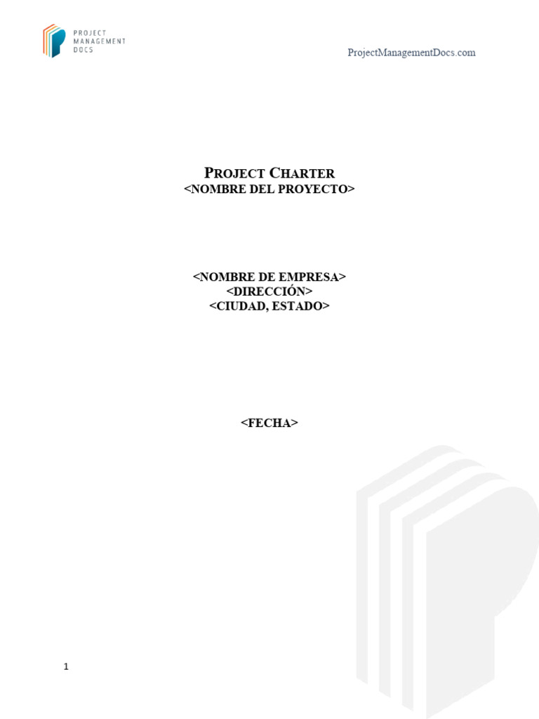 Project Charter | PDF | Software | Presupuesto
