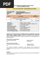 Formato de Acta de Entrega de Obra | PDF | Tecnología