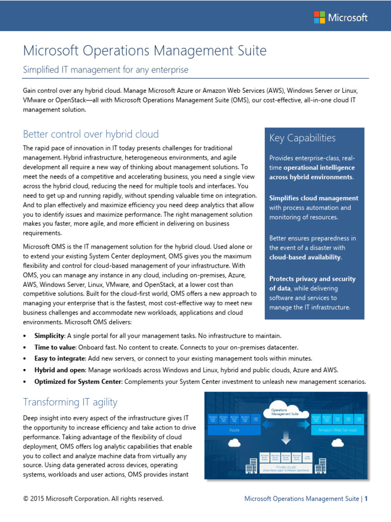 Microsoft Operations Management Suite Resources | PDF | Cloud Computing ...