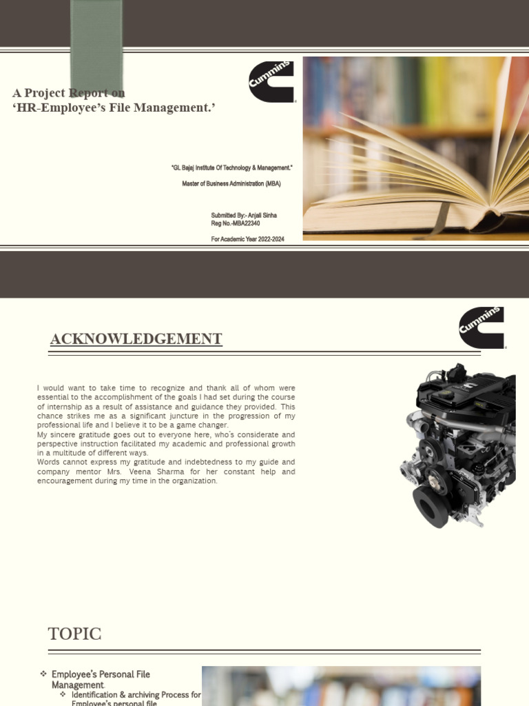 Internship Report TCPL | PDF | Cummins | Insurance