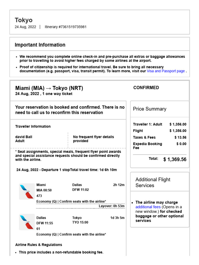 Flight Dummy Ticket Sample | PDF | Fee | Aviation