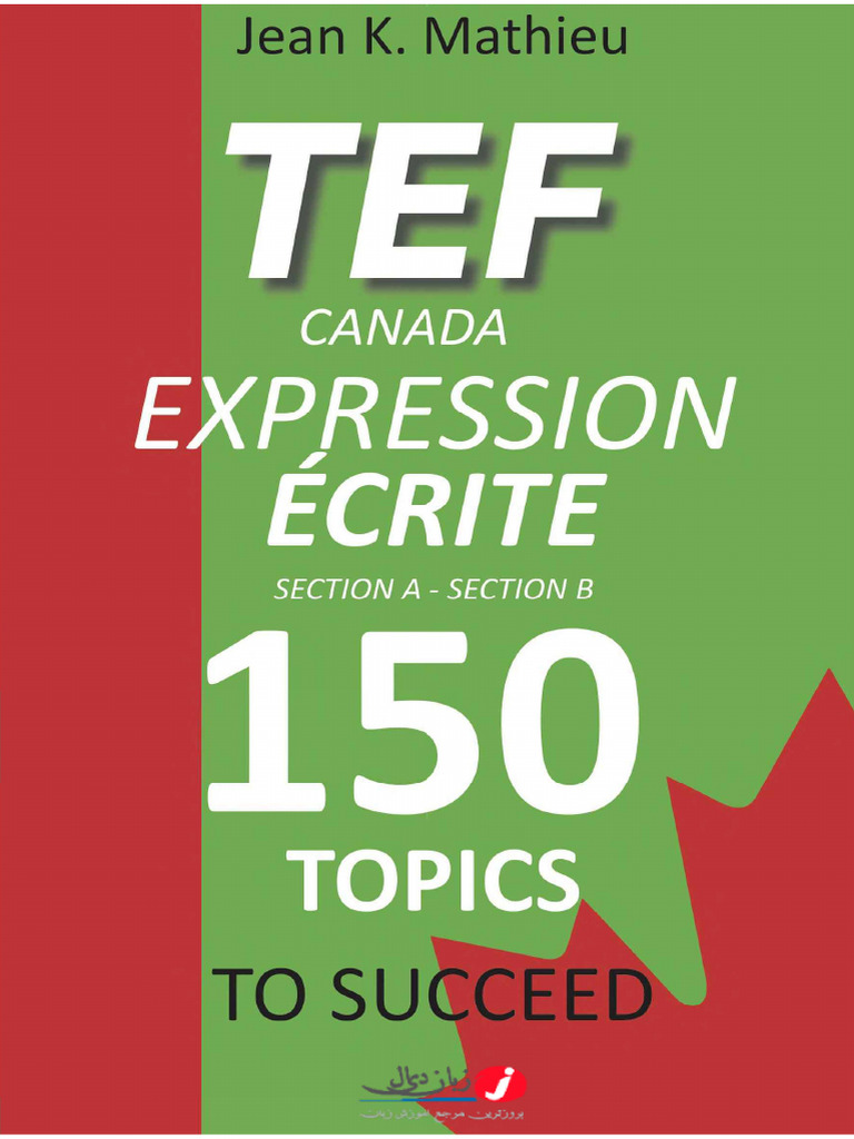 Exempls TEF Canada 150 Topics @TefTeacher | PDF