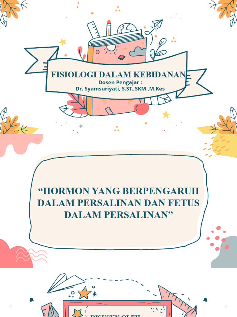 Hormon dan Fetus dalam Persalinan | PDF