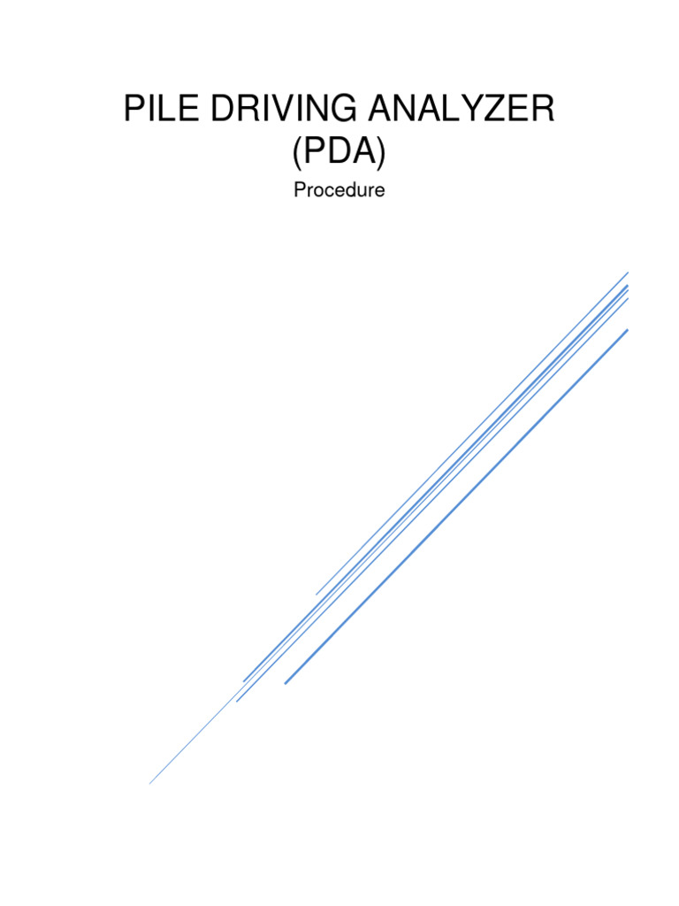 Procedure For PDA Test | PDF | Metode & Bahan Ajar | Sains & Matematika