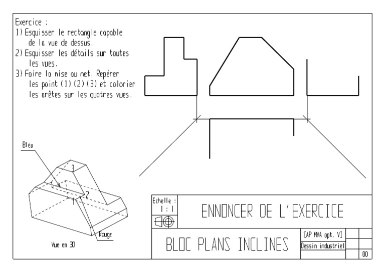 E CAP Dessin Industriel 01 E | PDF