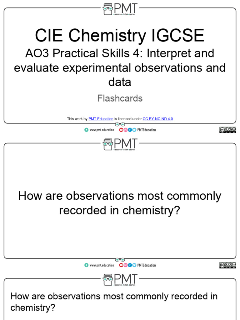IGCSE Chemistry Practical Guide | PDF | Data | Scatter Plot