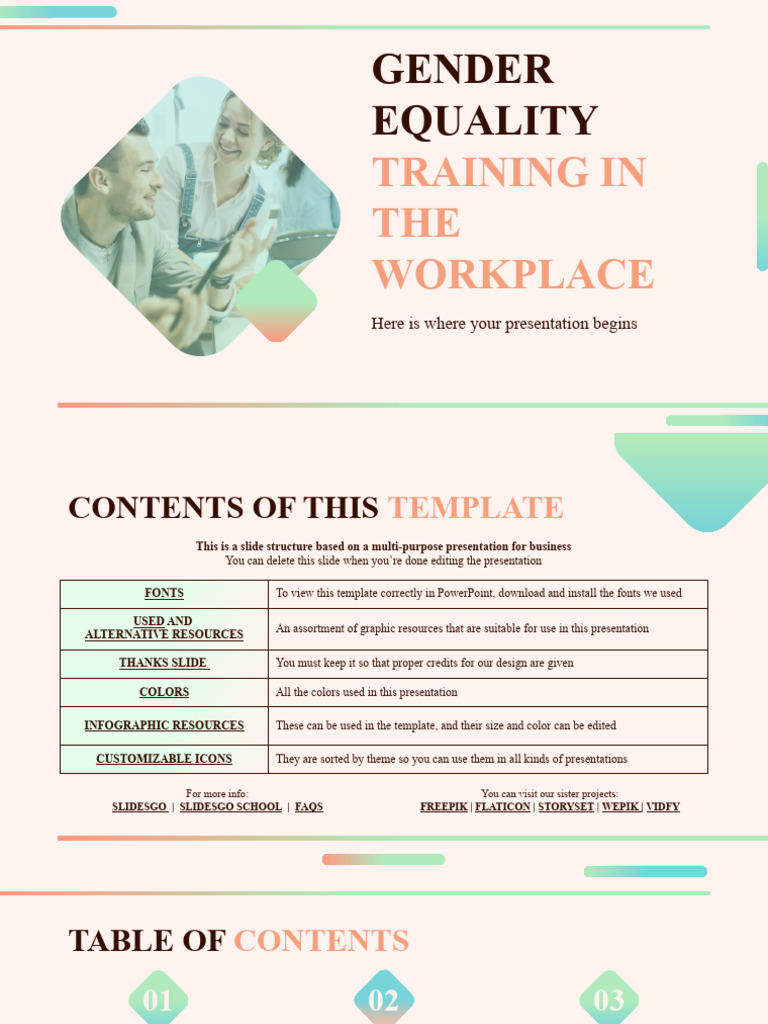 Gender Equality Training in The Workplace by Slidesgo | PDF | Planets ...