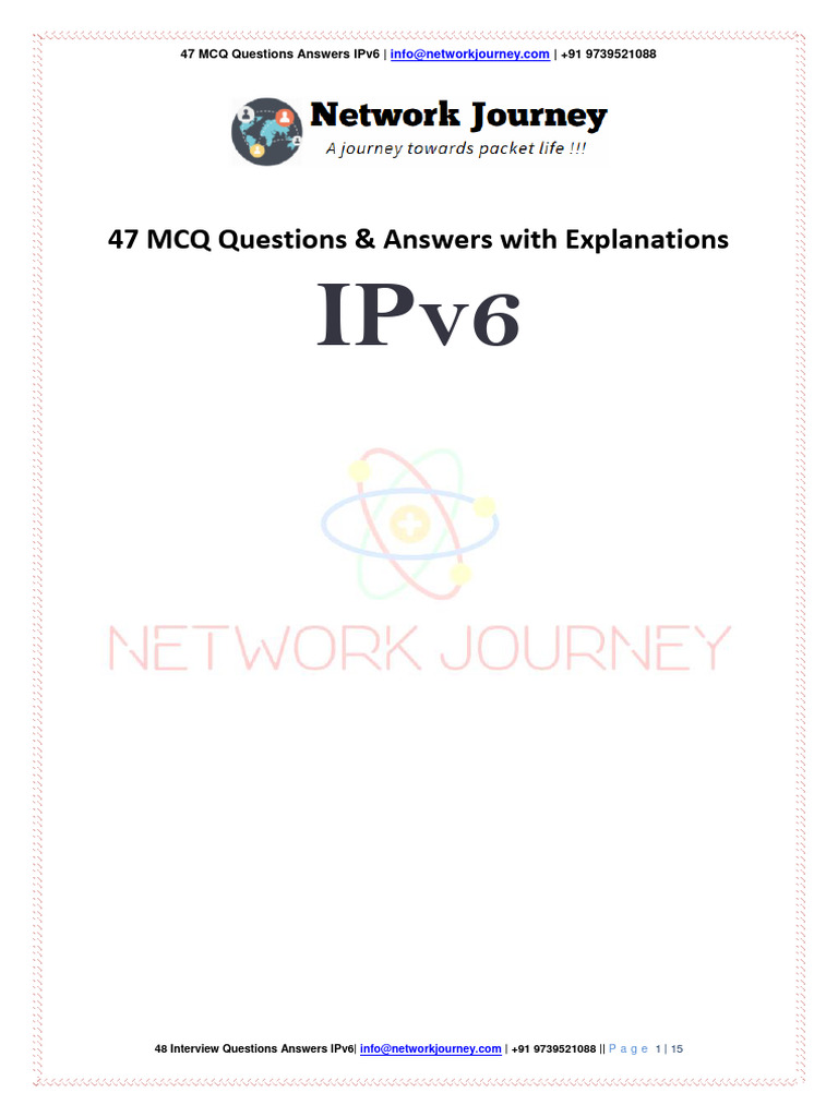 IPV6 | PDF | I Pv6 | Ip Address