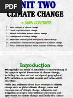 Unit 2 Grade 12 Geography | PDF | Climate Change | Greenhouse Gas