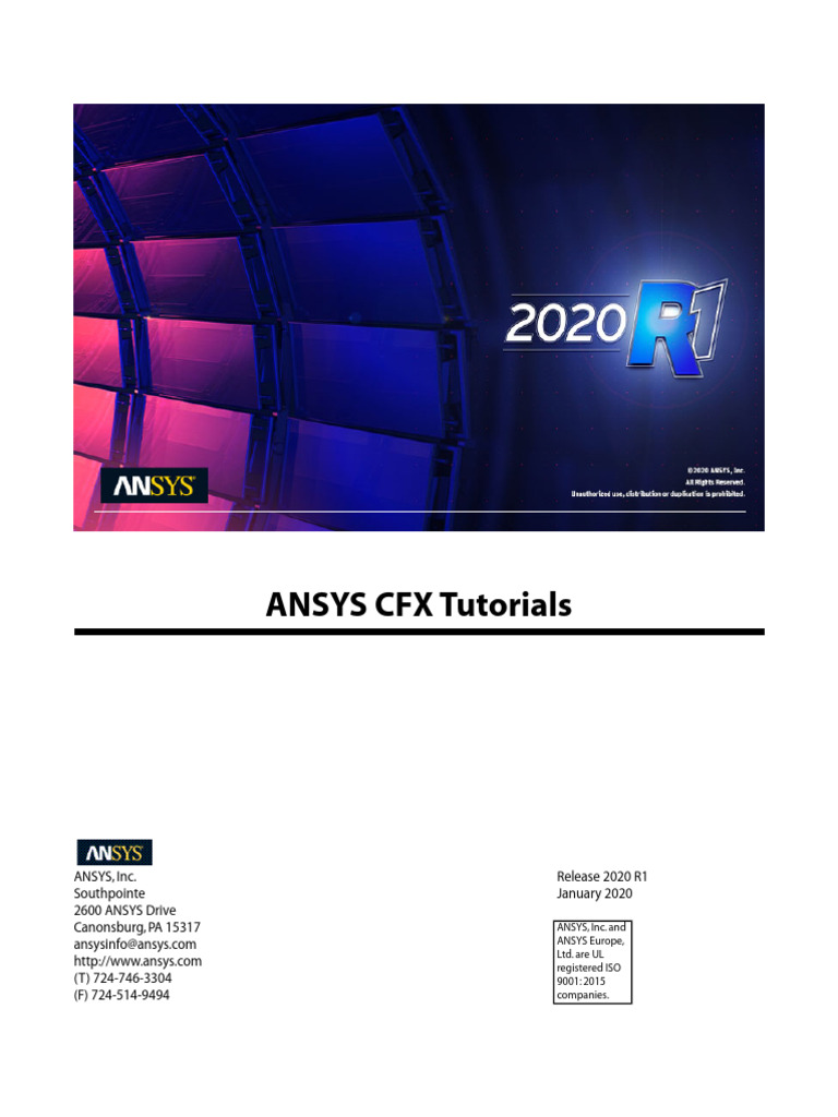 Ansys CFX Tutorials 2020 r1 | PDF | Trademark
