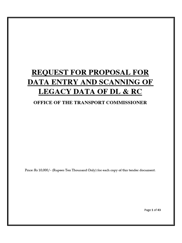 Tender Document-7775733293 | PDF | Image Scanner | Request For Proposal
