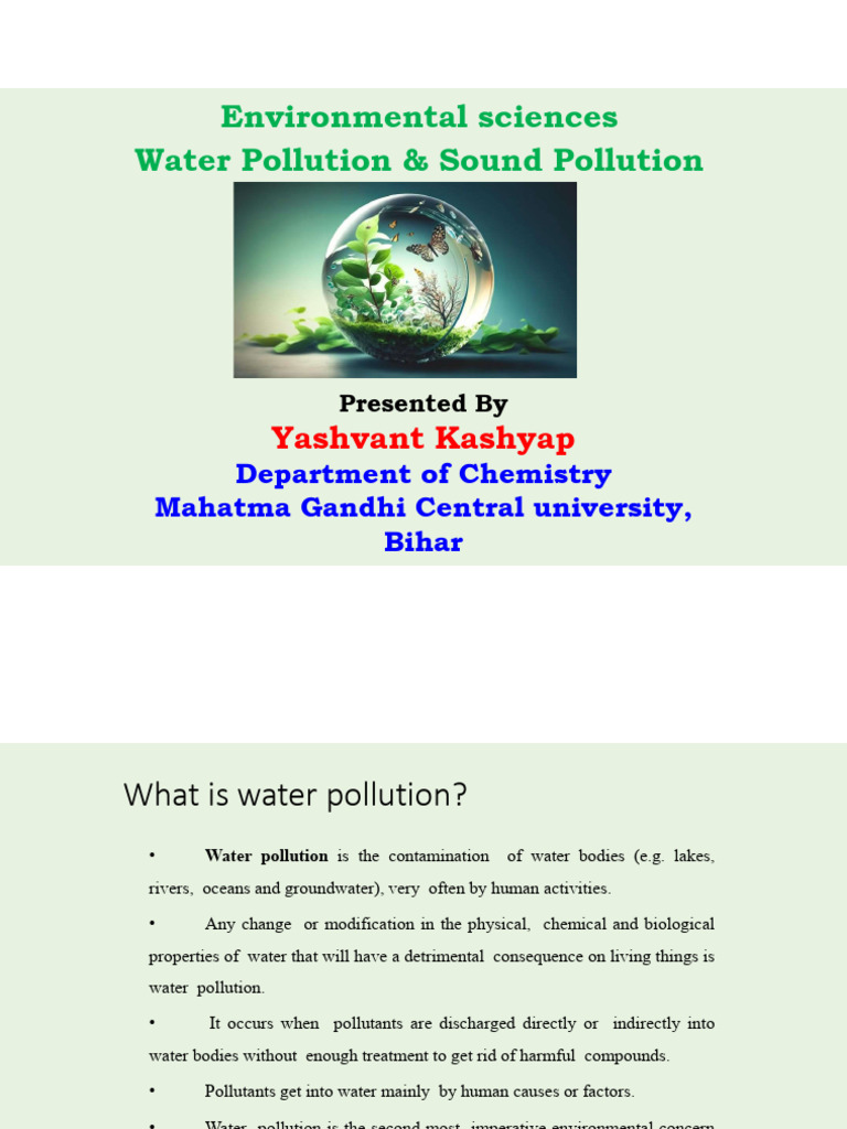 Water pollution | Download Free PDF | Water Pollution | Water