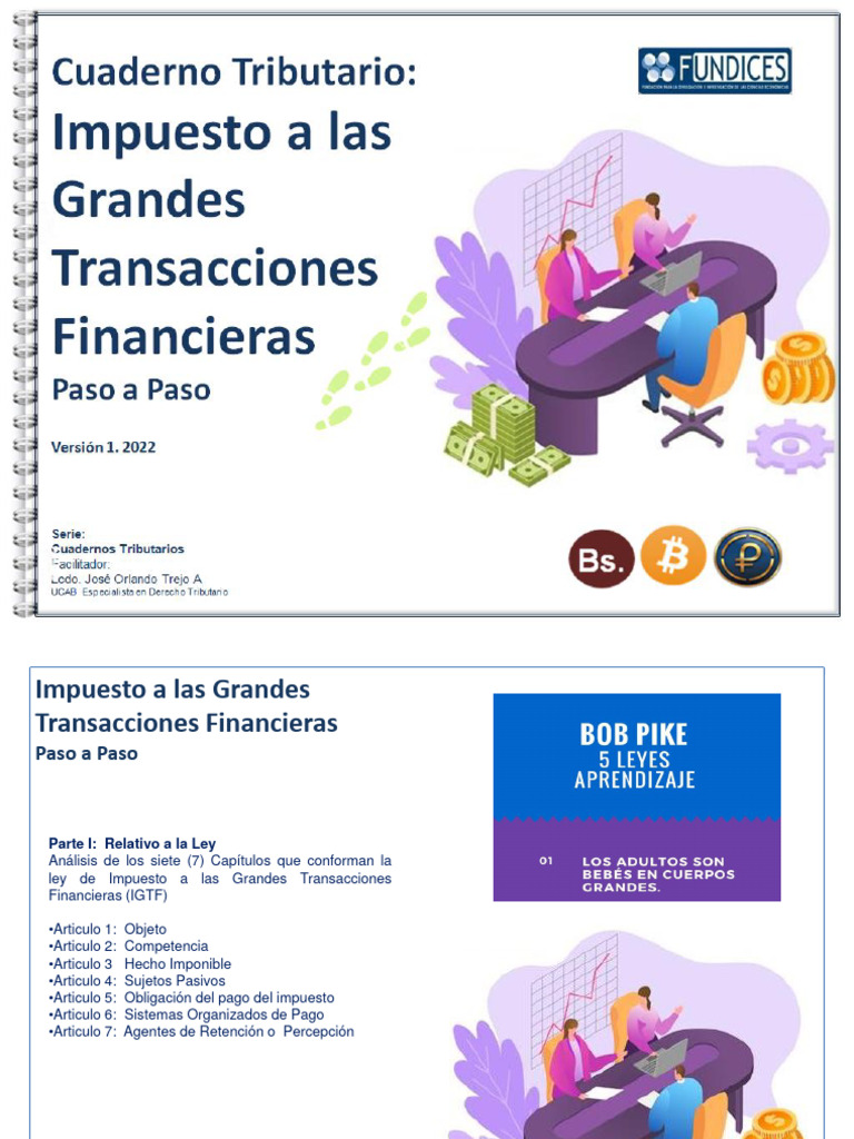 Guía sobre el IGTF: Ley y Aplicaciones | PDF | Impuestos | Bancos