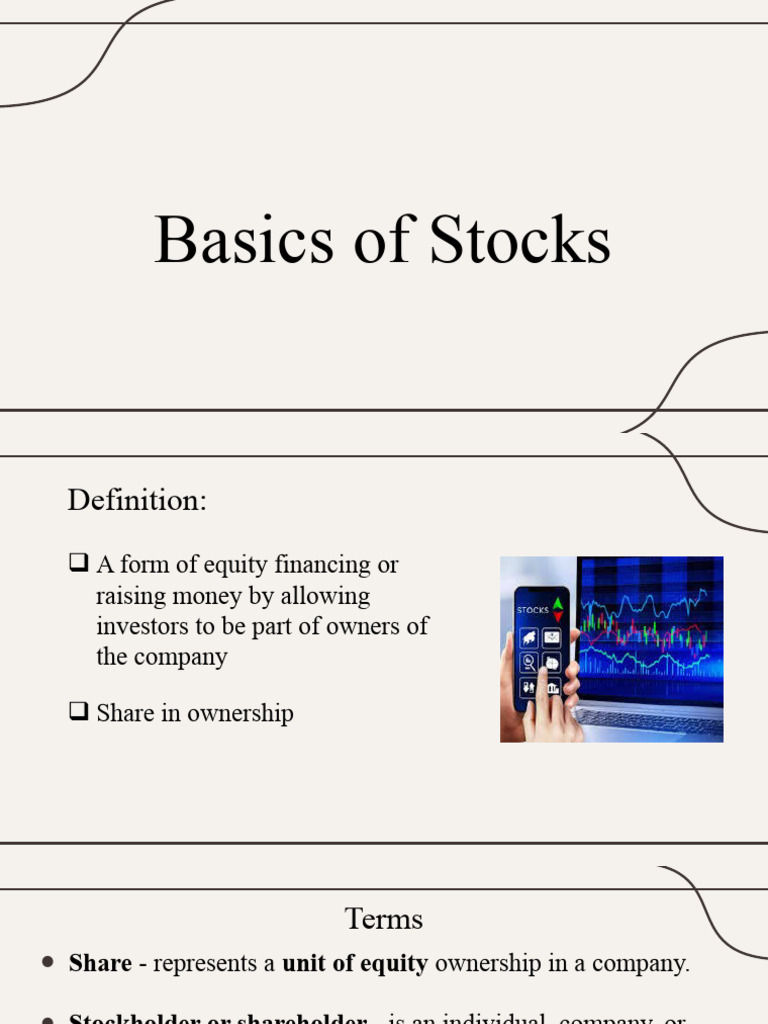 Understanding Stock Types and Definitions | PDF | Stocks | Preferred Stock