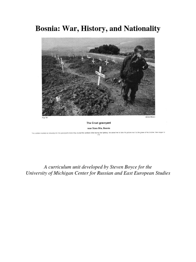 Bosnia War, History, and Nationality | PDF | Bosnia And Herzegovina ...