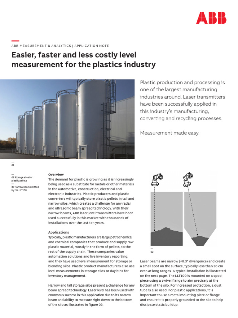 ABB AN - Level Measurement For The Plastics Industry - EN | PDF ...