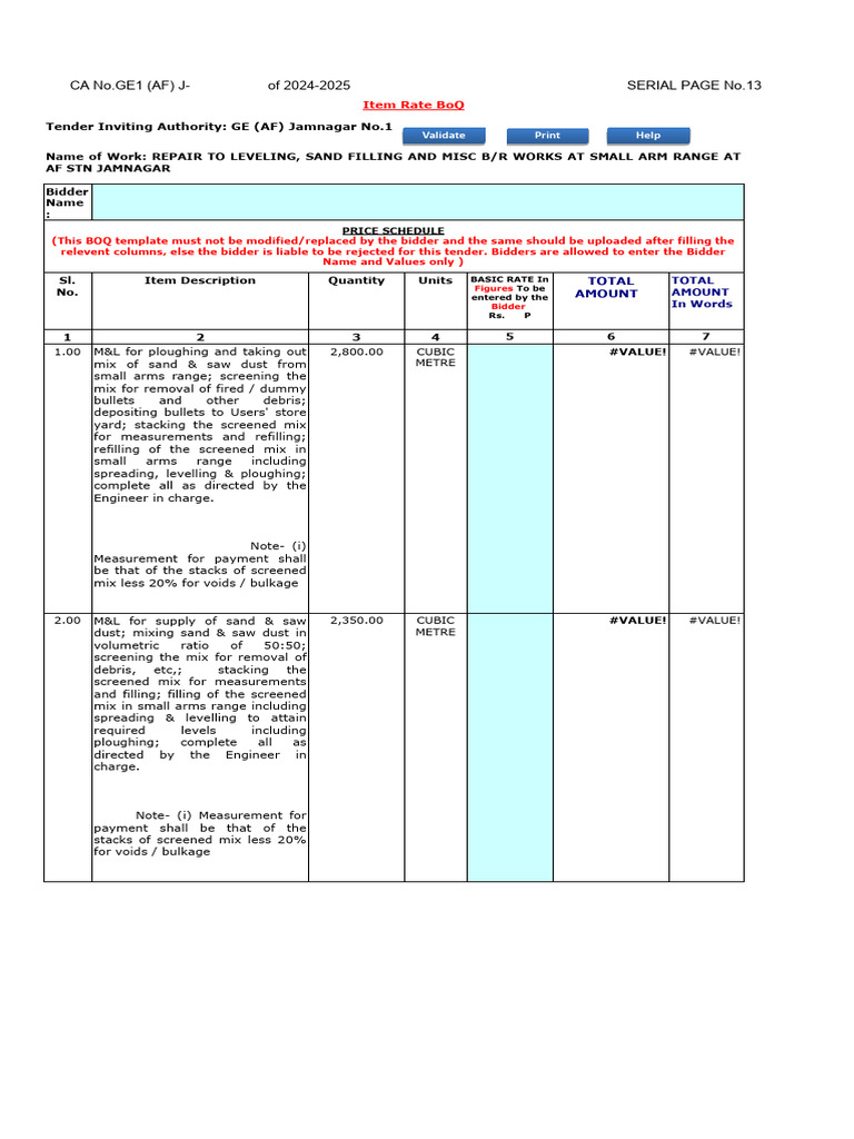 Boq 730251 | PDF | Paint | Building Materials