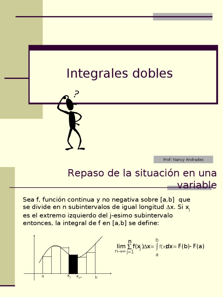 Integrales Dobles | Integral | Relaciones matematicas