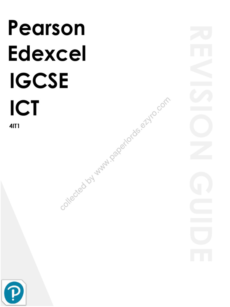 Edexcel IGCSE ICT 4IT1 Revision Notes | PDF | Printer (Computing ...