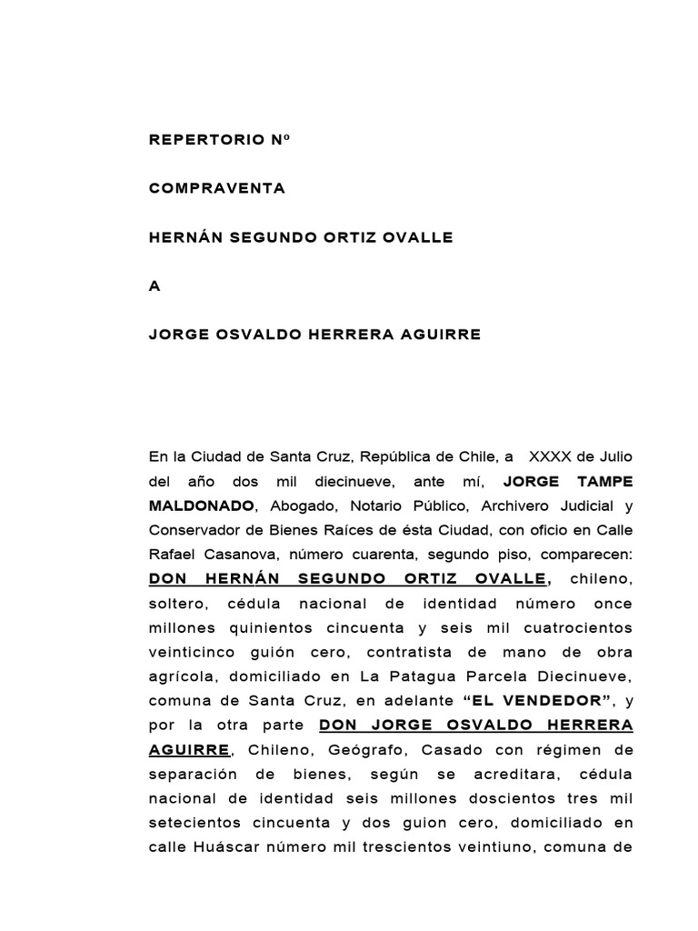 Cv. Hernan Ortiz Ovalle Con Jorge Herrera | Descargar gratis PDF | Ley común