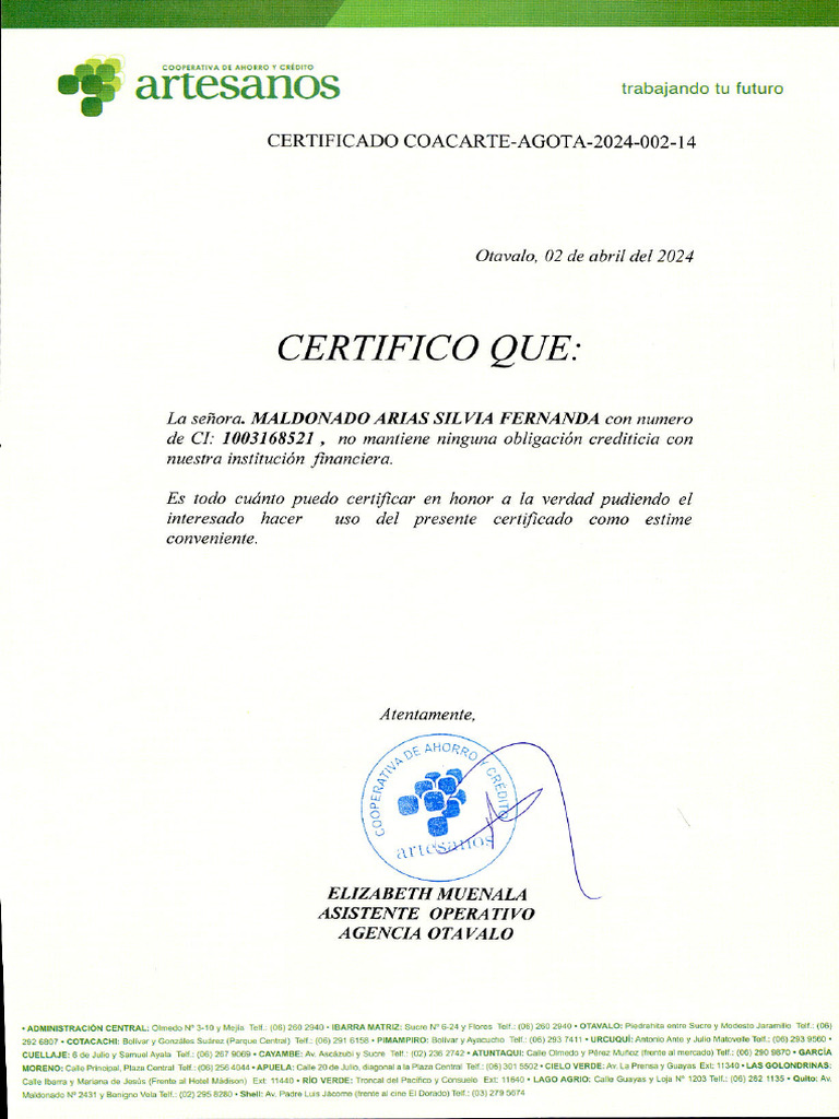 Certificado MS | PDF