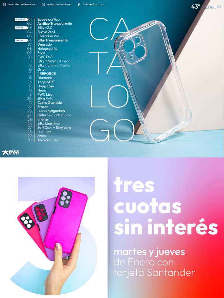 Catalogo Fundas - Ene02 | PDF | Yo telefono | Electrónica de consumo