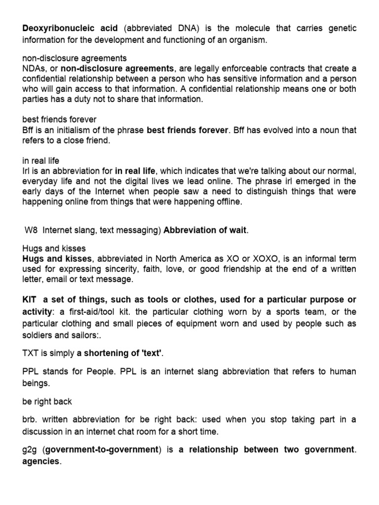 Abreviaciones en Ingles | PDF | Unidentified Flying Object | Acronym