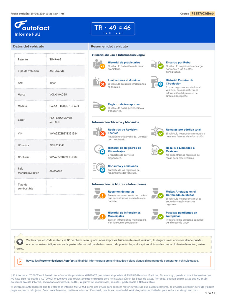Informe 17298935 TR4946 Merged 240601 193041 | PDF | Santiago