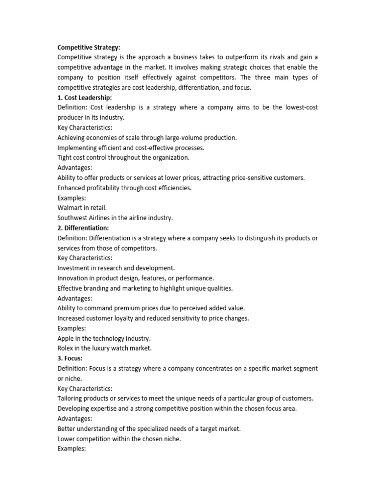 SM Notes UNIT-3 | PDF | Outsourcing | Strategic Management SM Notes UNIT-3 | PDF | Outsourcing | Strategic Management