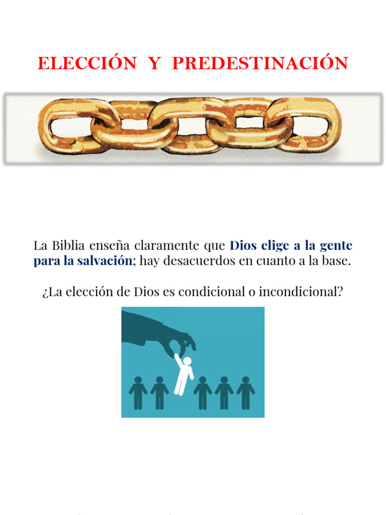Elección y Predestinación | PDF | Salvación | Creencia religiosa y doctrina
