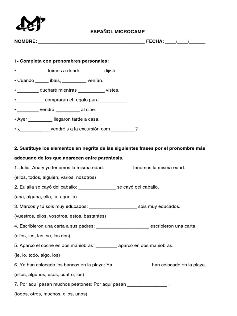 ESPAÑOL MICROCAMP | PDF