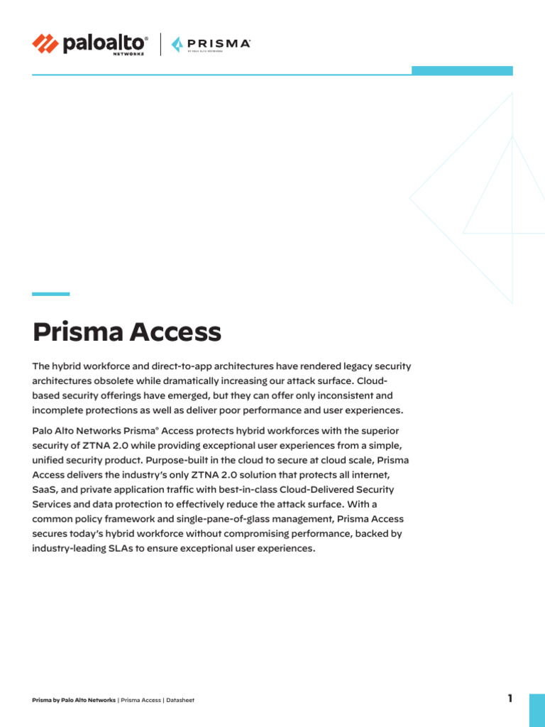 prisma-access-ds | PDF | Cloud Computing | Security