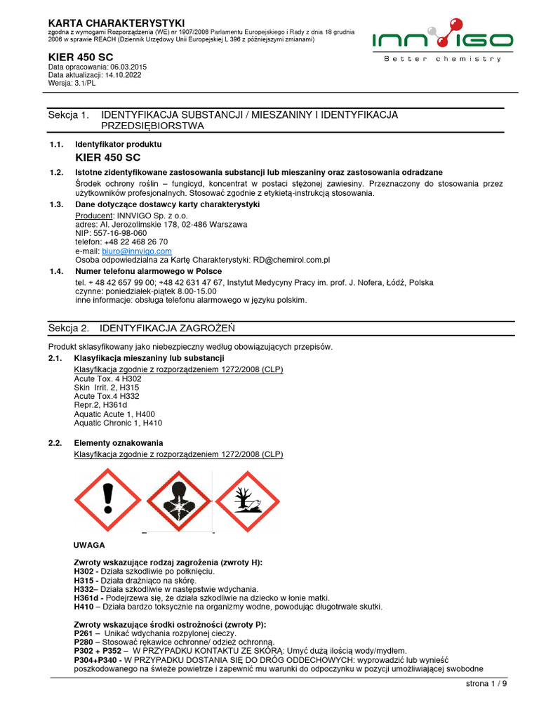 MSDS-KIER-450-SC | PDF