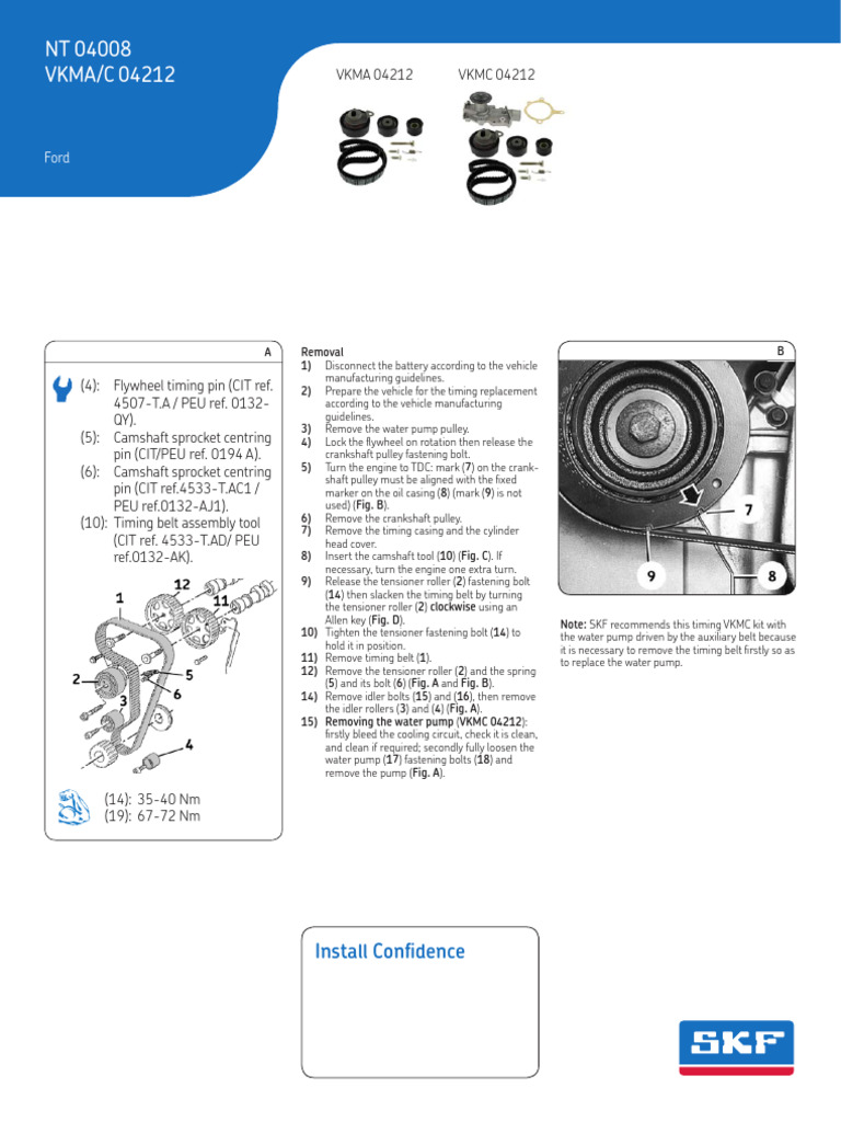 Timing Belt Instructions | PDF | Belt (Mechanical) | Screw