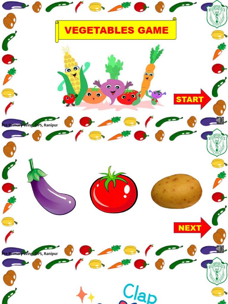Engaging Vegetables Game for Kids | PDF