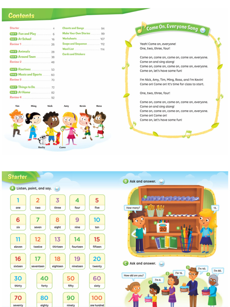 Come On Everyone Eng Preview Level 2 | PDF