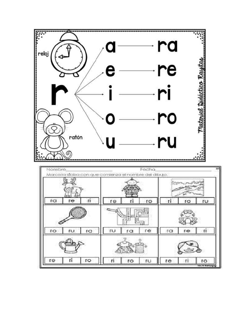 Silaba Ra Re Ri Ro Ru | PDF