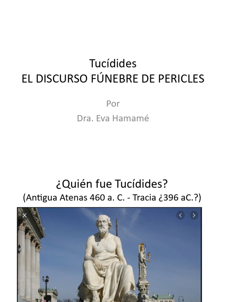 Tucídides Discurso Pericles 2023 | PDF | Tucídides | Antigua Grecia