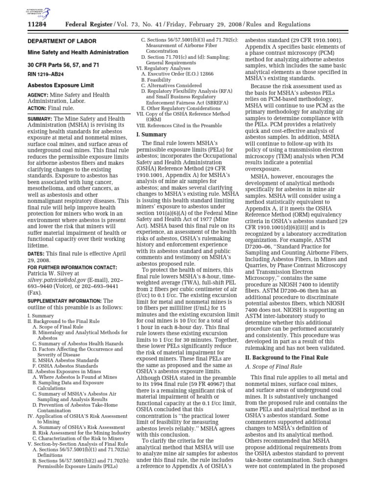 Federal Register / Vol. 73, No. 41 / Friday, February 29, 2008 / Rules ...
