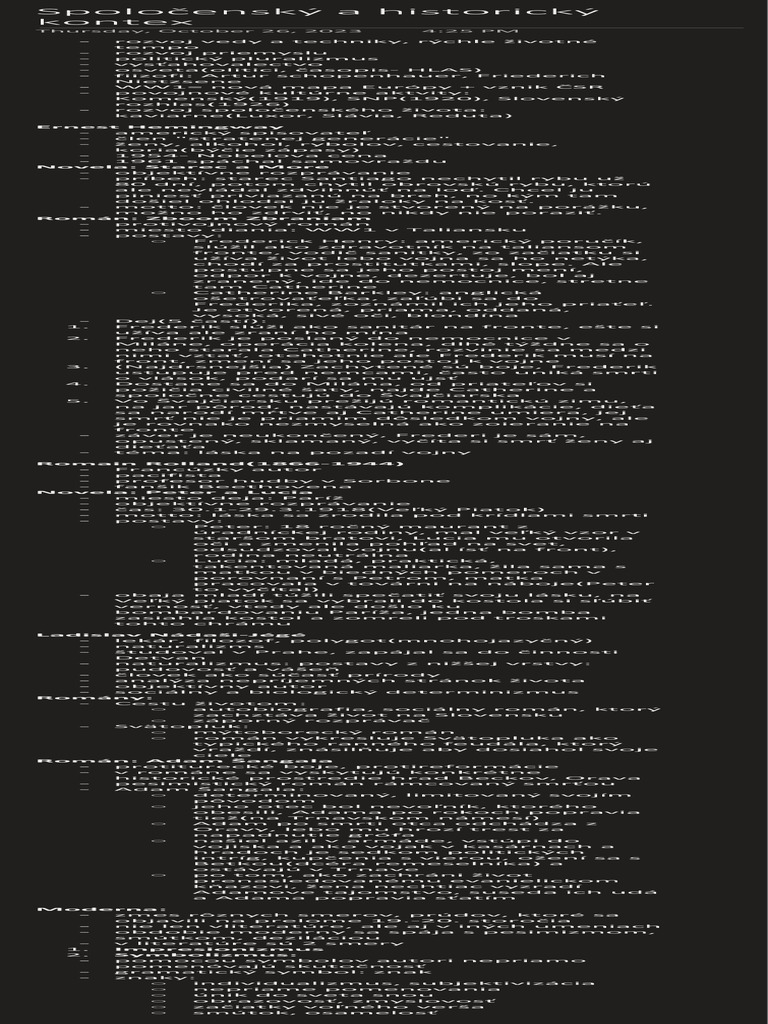 Spoločenský A Historický Kontex | PDF