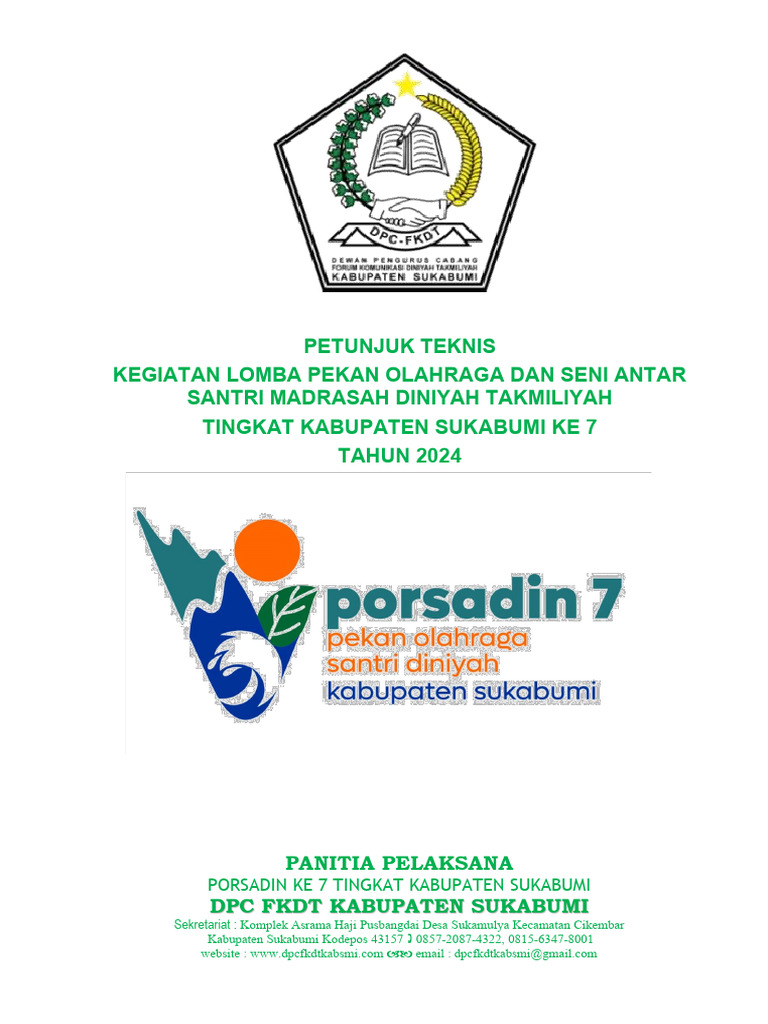 Juknis Porsadin 2024 Tingkat Kabupaten Sukabumi-2 | PDF | Karier ...