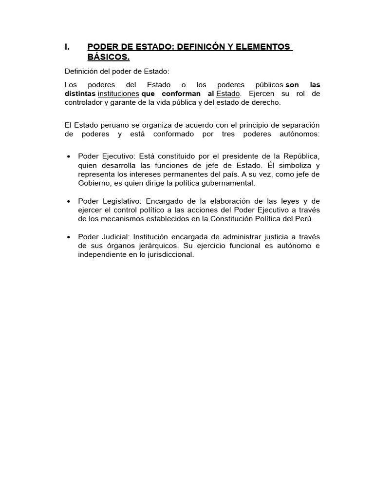 Poder de Estado y Elementos Básicos- Defensa Nacional Luz de Milgaros ...