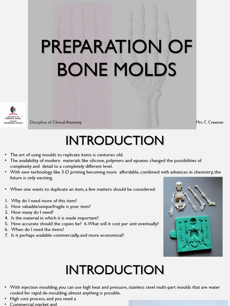 Preparation of Bone Molds - C Creamer | PDF | Silicone | Casting