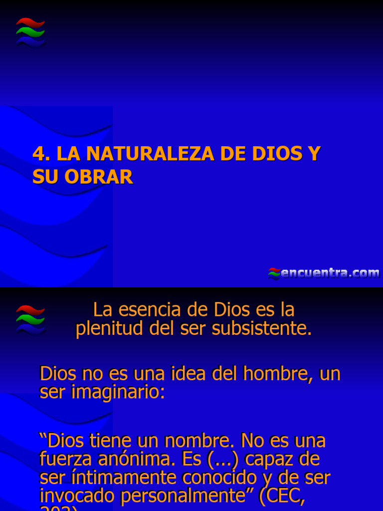 Naturaleza Dios y Su Obrar | PDF | Dios | Teología