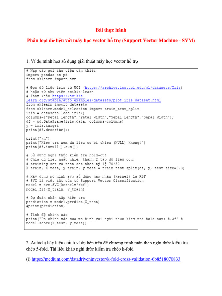 ThucHanh SVM | PDF