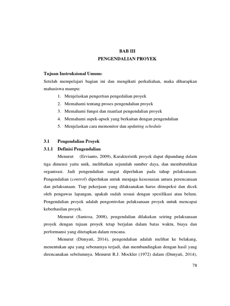 Pengendalian Proyek | PDF